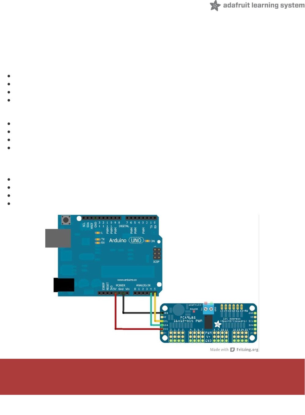 16-Channel Servo Driver with Arduino Datasheet by Adafruit Industries ...