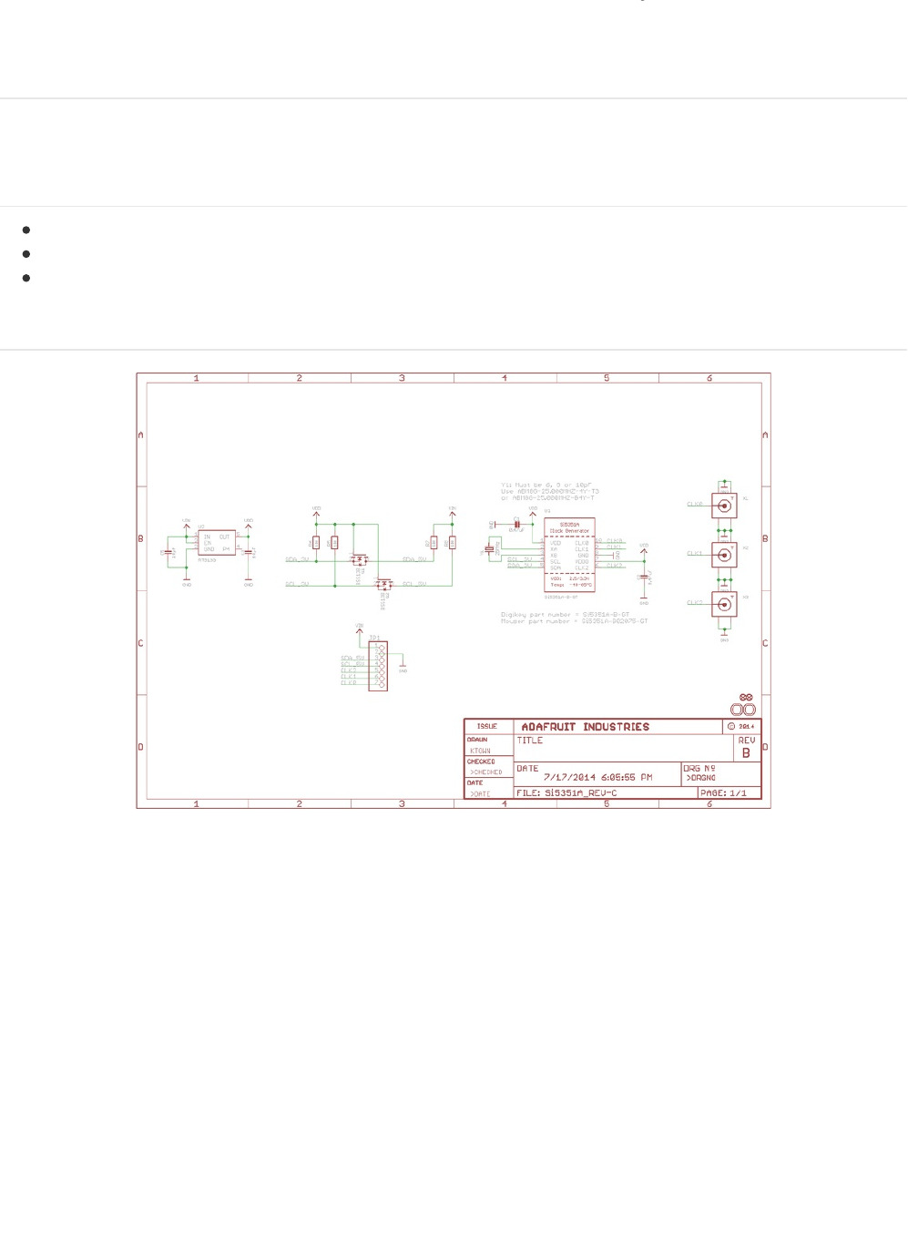 Si5351 Clock Generator Breakout Datasheet by Adafruit Industries LLC ...