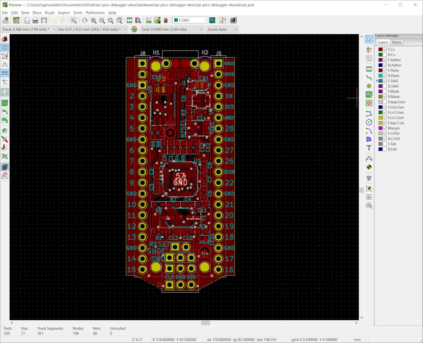 Designing your own PCB for the RP2040 (Layout)